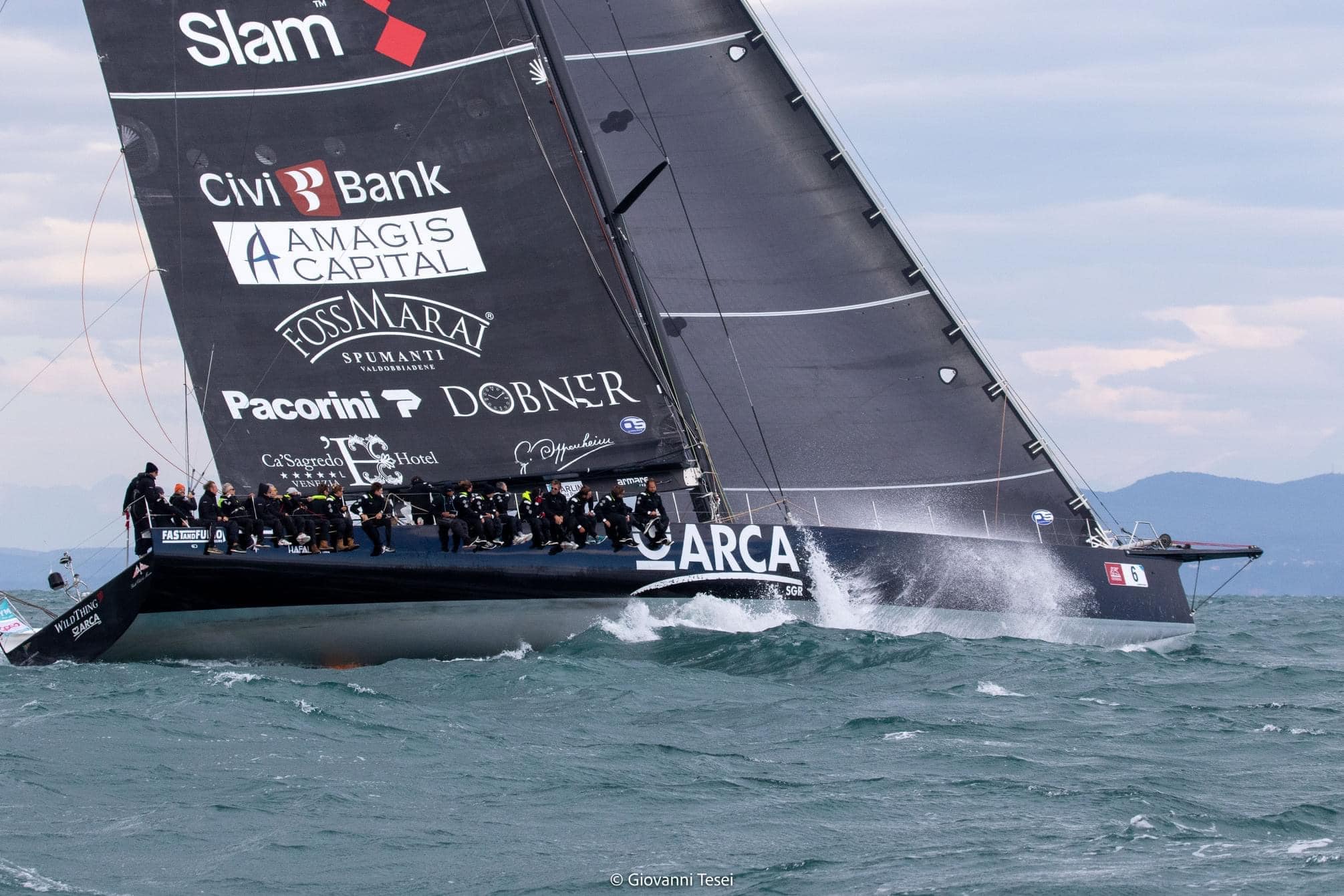 A podium entirely "branded" Armare Ropes at the Barcolana 53 - Armare Ropes